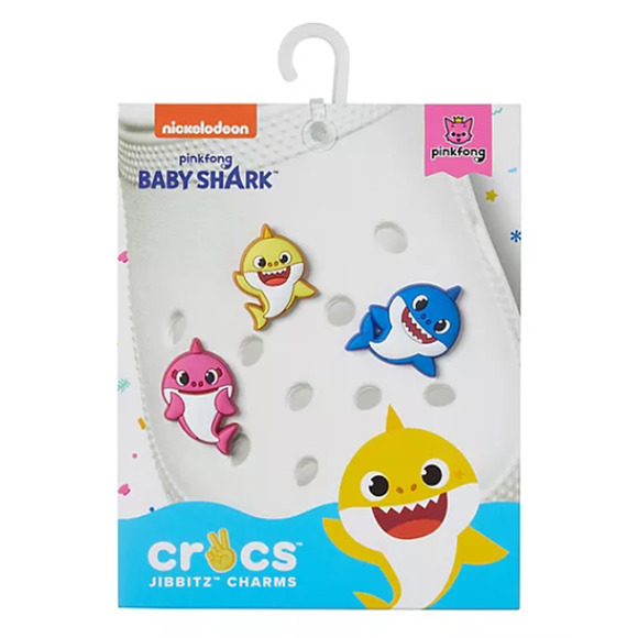 CROCS | Shoes | New Crocs Unisex Pink Fong Baby Shark Jibbitz Shoe ...